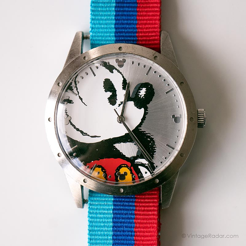 Vintage Limited Edition Mickey Mouse Watch | Large Disney Watch ...