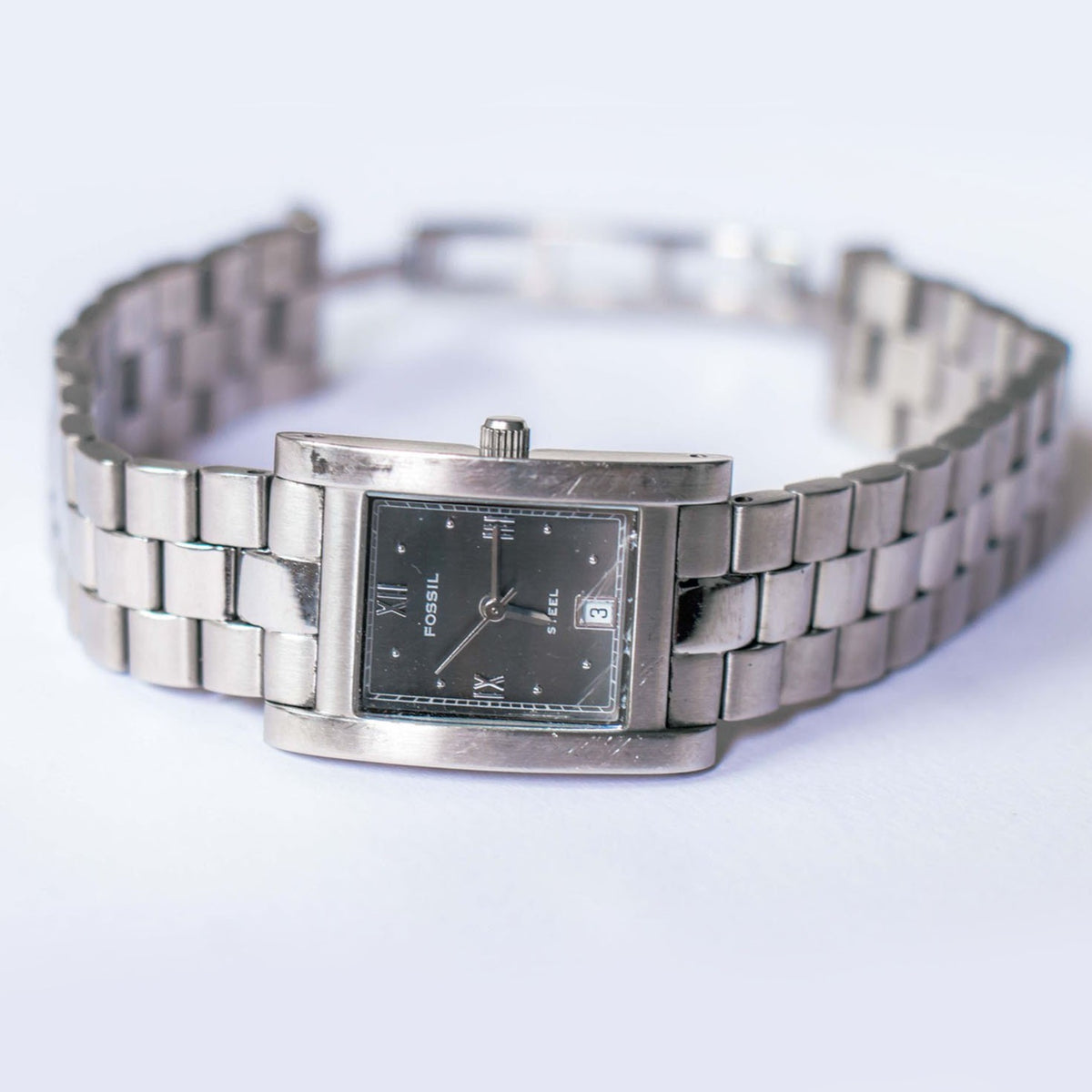 Silver-tone Fossil Solid Stainless Steel Watch | Fossil Watches WR100 ...