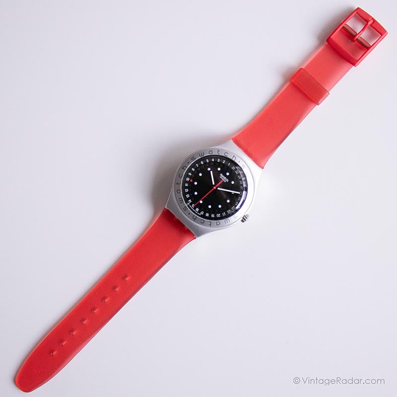 Vintage 1997 Swatch YGS4005 BALISE Watch | Irony Big Swatch Watch – Vintage Radar