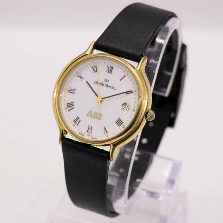 Charles Perrin Swiss Made Watch Vintage | Classic Gold-tone Date Watch ...
