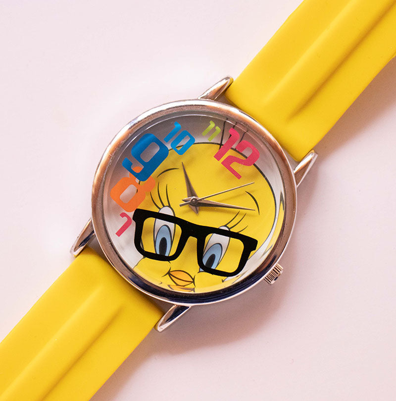 Yellow Tweety Bird Looney Tunes Watch | Vintage Tweety Quartz Watch ...