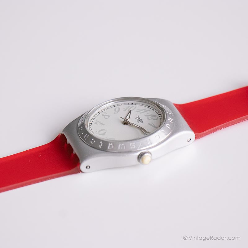 Vintage 1997 Swatch YLS1006M PAROUSIA Watch | 90s Irony Medium Swatch – Vintage Radar