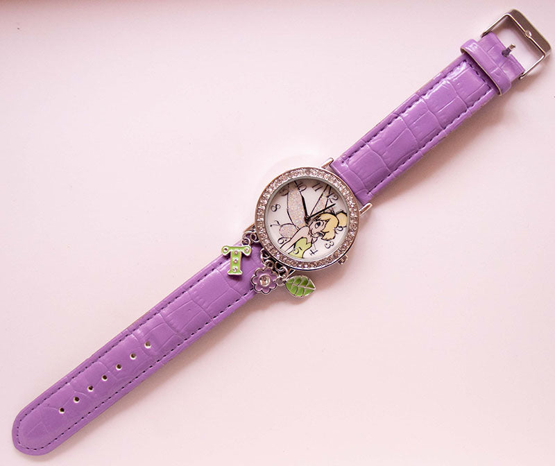 Vintage Tinker Bell Fairy Disney Watch | Purple Tinker Bell Watch ...