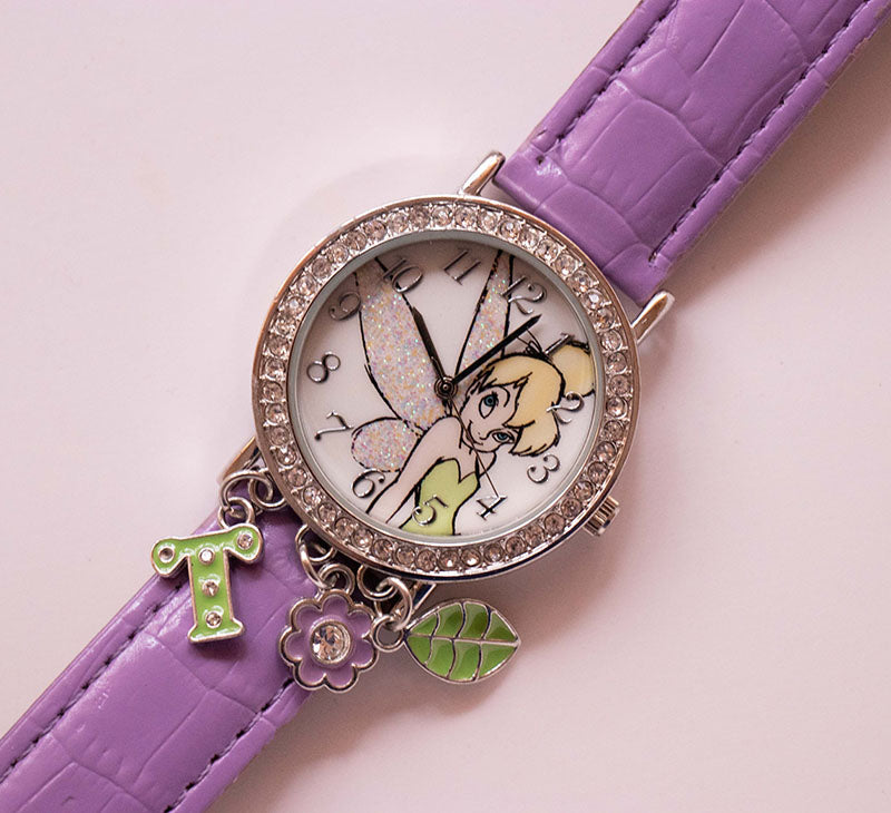Vintage Tinker Bell Fairy Disney Watch | Purple Tinker Bell Watch ...