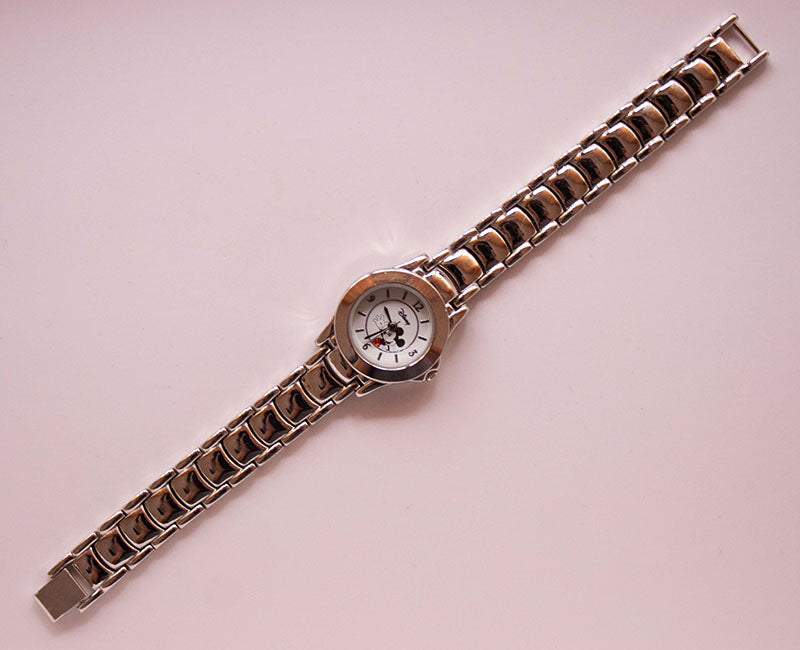 Silver-tone Disney Ladies Watch | Mickey Mouse Disney Watch for Women ...