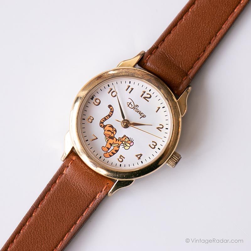 Vintage Tigger Watch by Seiko | Gold-tone Disney Watch for Her ...