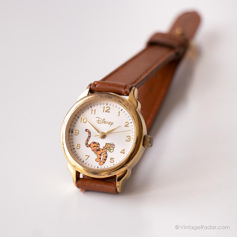 Vintage Tigger Watch by Seiko | Gold-tone Disney Watch for Her ...