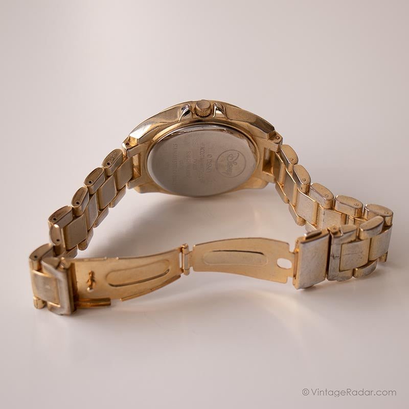 Vintage Gold-tone Disney Dress Watch | Princess Belle Ladies Watch ...