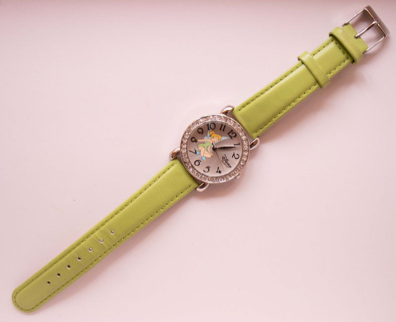 Green Tinker Bell Fairy Disney Time Works Watch | Vintage Disney Watch ...