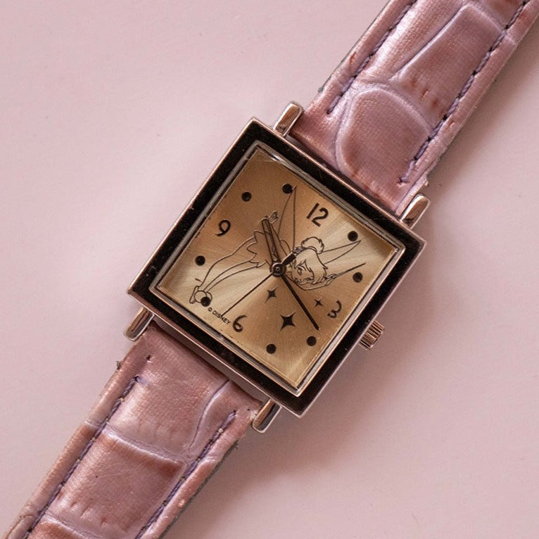 Vintage Tinker Bell Fairy Watch for Women | Pink Disney Princess Watch ...