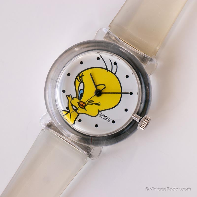 Vintage Tweety Watch by Armitron | Transparent Watch for Ladies ...