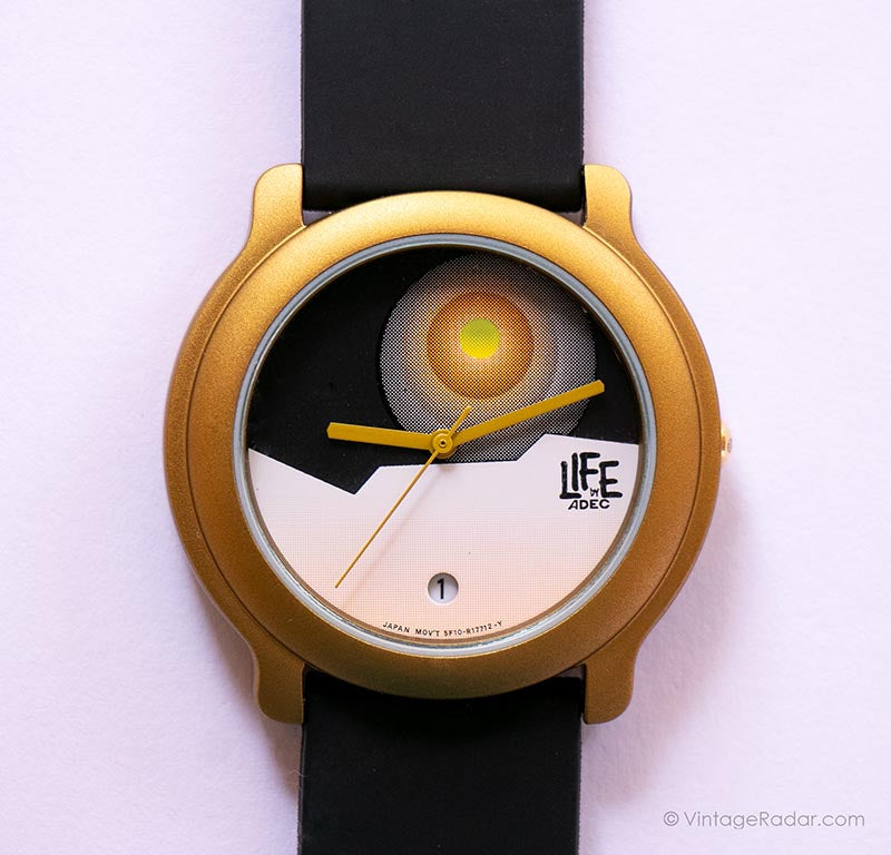 Vintage Gold-tone Life by Adec Watch | Japan Quartz by Citizen Watch ...
