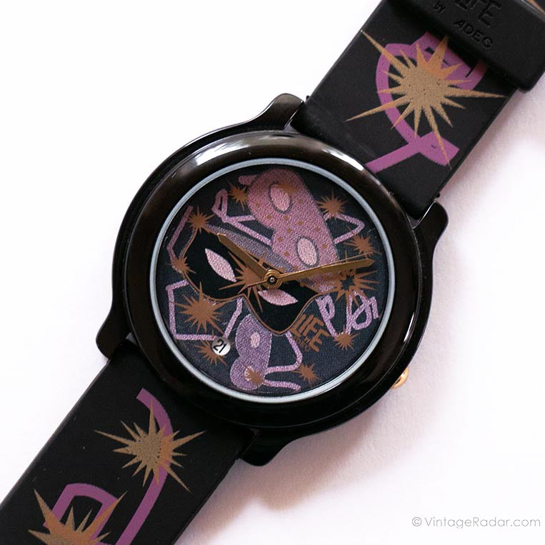 Vintage Ladies Life by Adec Black Watch | CItizen Japan Quartz Watch ...
