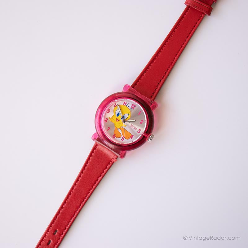Vintage Red Tweety Watch for Ladies | Looney Tunes Armitron Watch ...