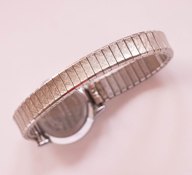 Ladies Silver-Tone Mechanical Timex Watch | Vintage Timex for Women ...