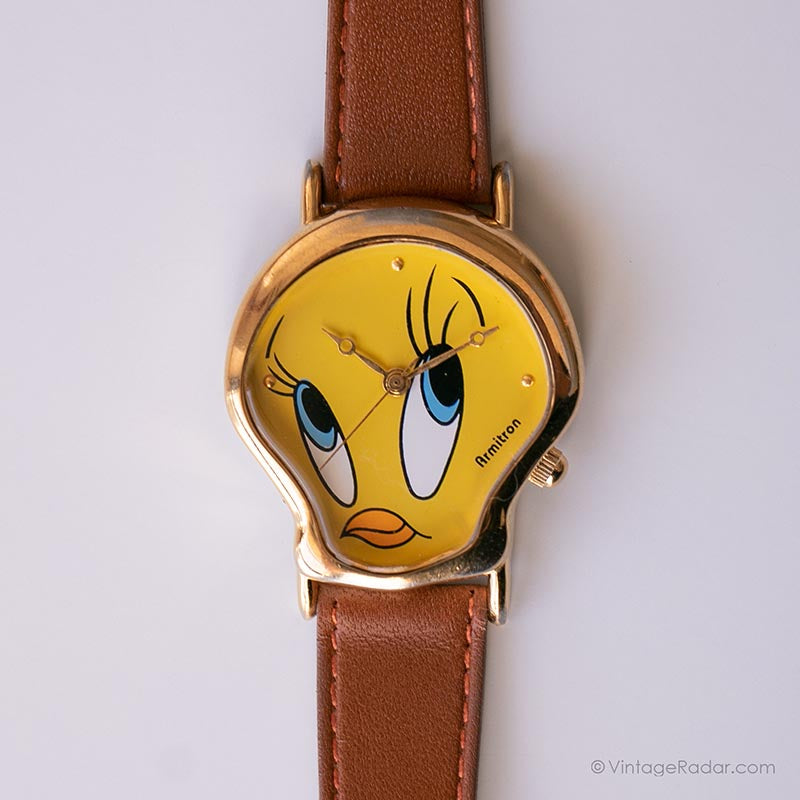 1997 Vintage Gold-tone Tweety Watch | Armitron Looney Tunes Watch ...