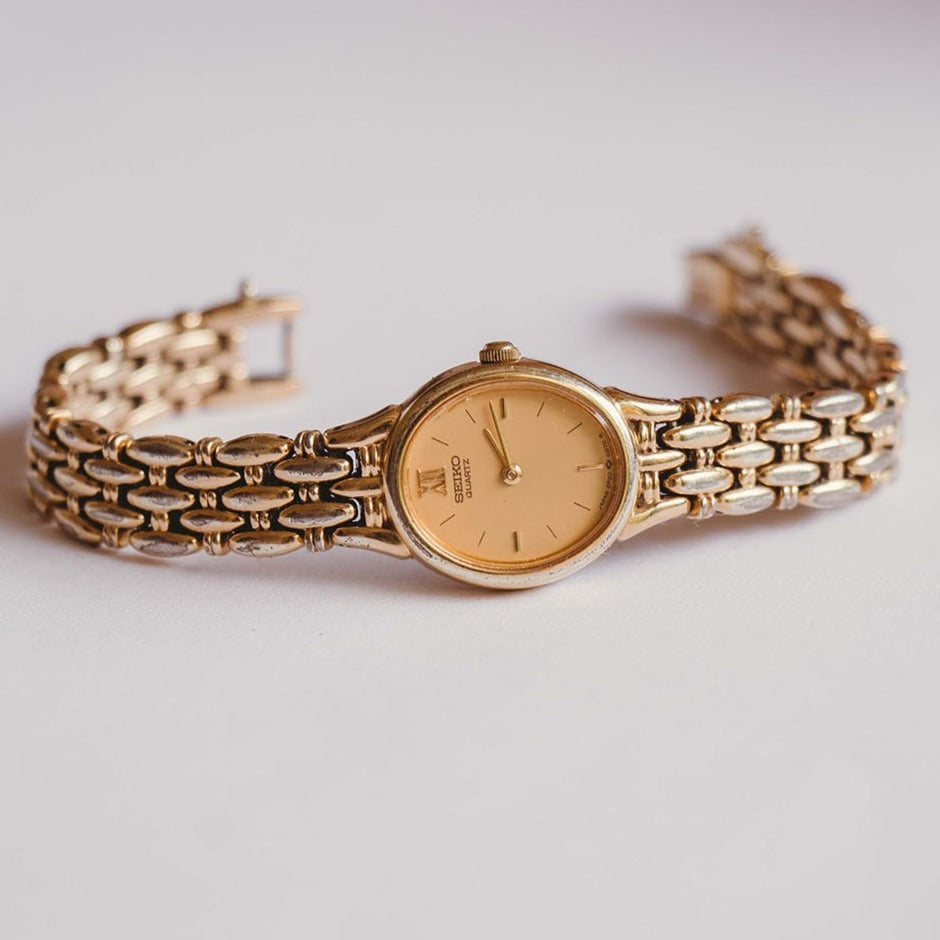 Seiko 2P20-5B09 RO Quartz Watch | Gold-tone Seiko Ladies Watch ...