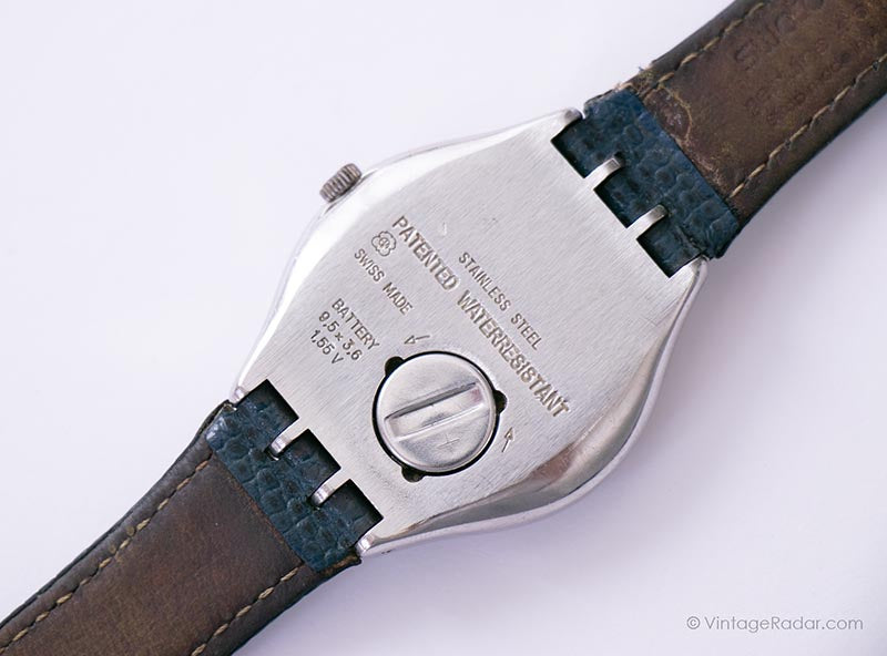 HAPPY JOE BLUE YGS400 Swatch Irony Watch | 1993 Vintage Swatch Irony – Vintage Radar
