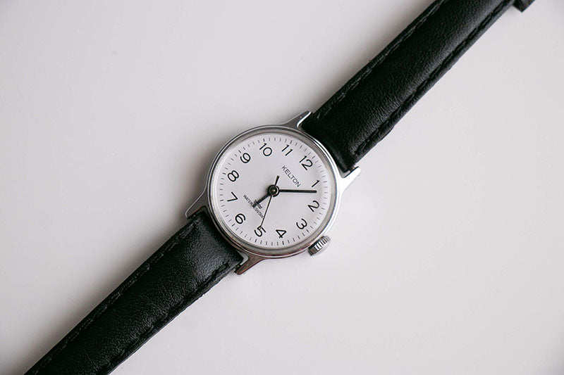Vintage Mechanical Kelton Watch for Women | Minimalist Tiny Wristwatch ...