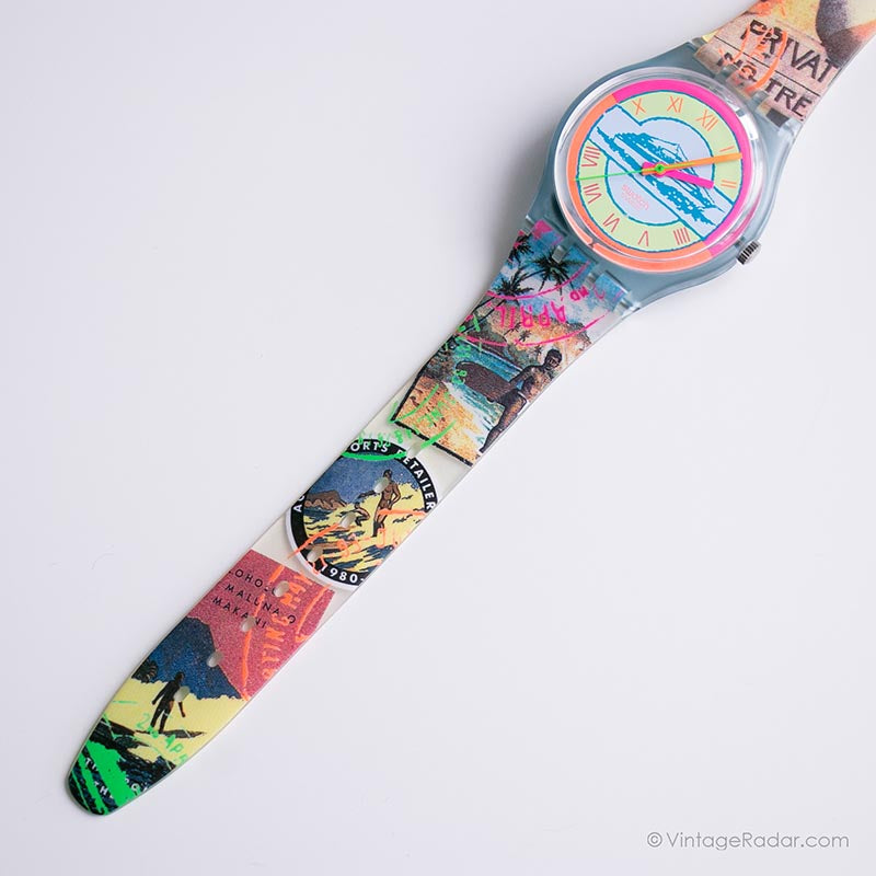 1993 Swatch GN127 POSTCARD Watch | Mint Condition 90s Swatch Gent ...