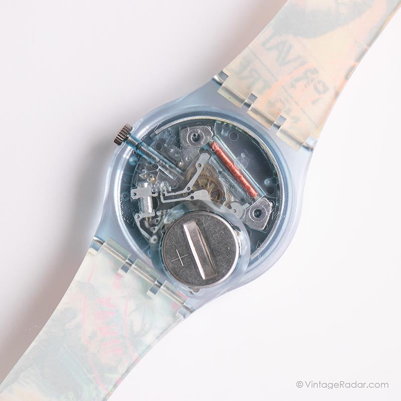 1993 Swatch GN127 POSTCARD Watch | Mint Condition 90s Swatch Gent ...