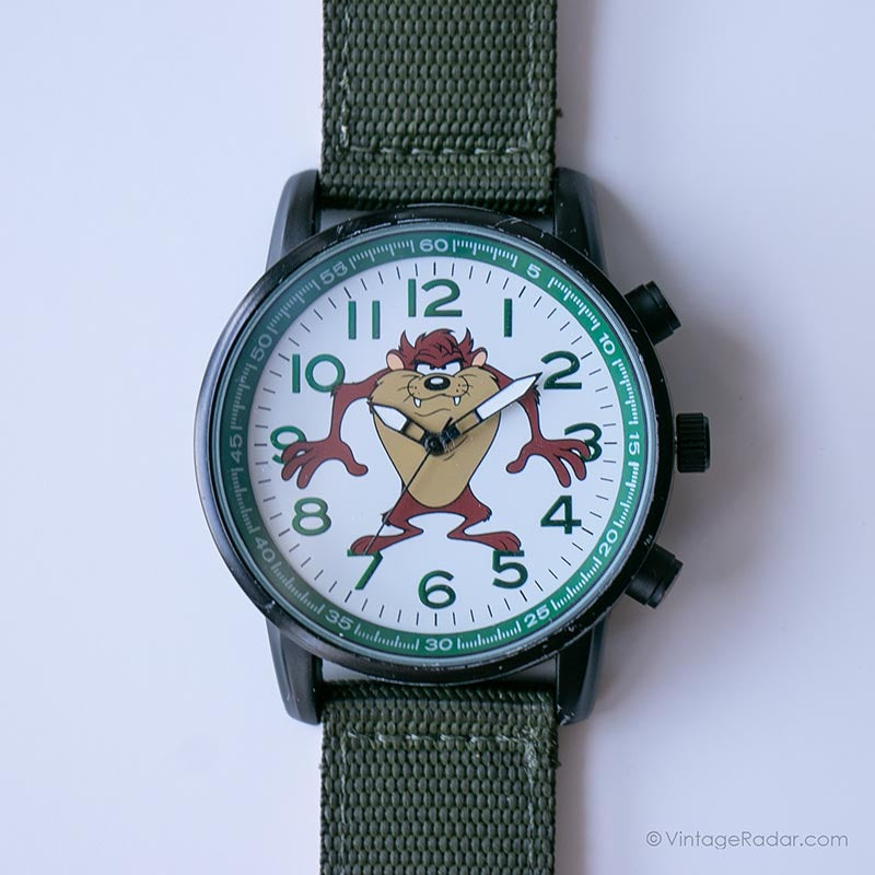 Large Tasmanian Devil Watch for Men | Vintage Looney Tunes Watch ...