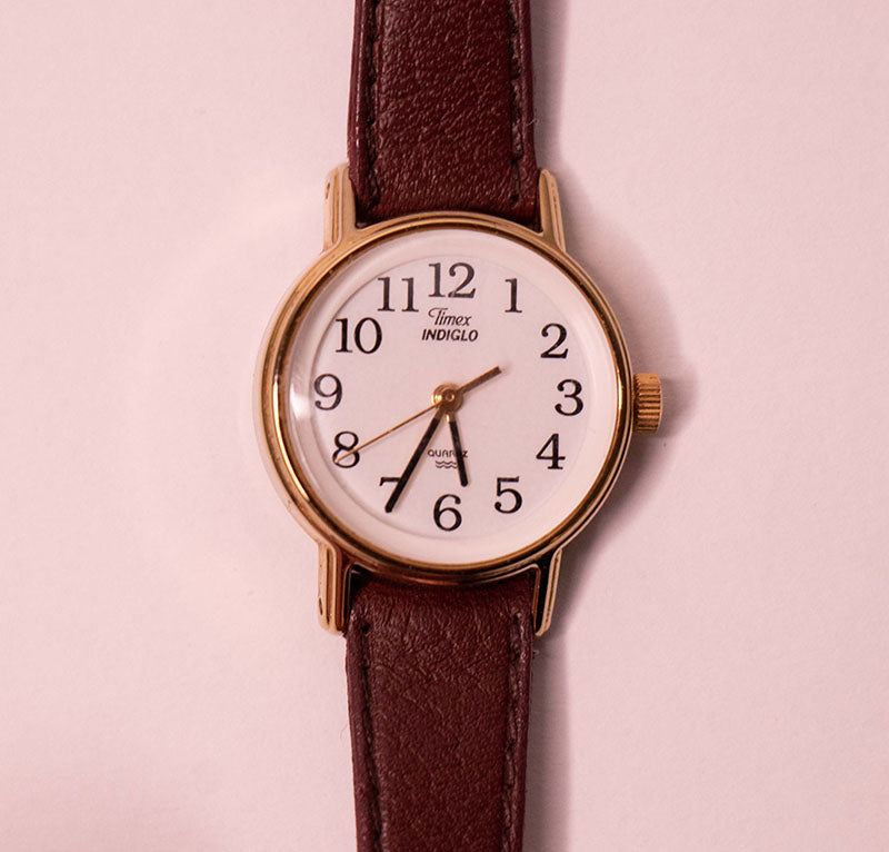 1990s Timex Indiglo WR 30M USA Watch with White Dial – Vintage Radar