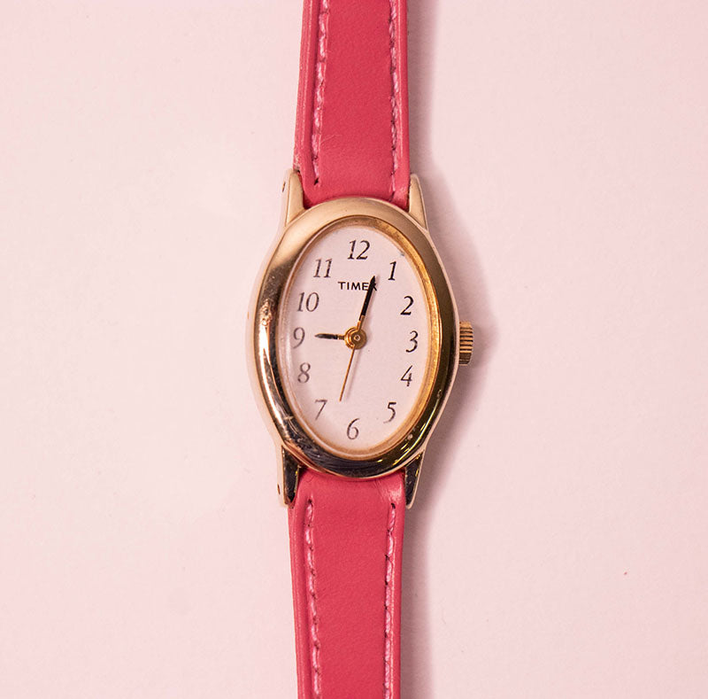 Pink Timex Watch for Women | Oval Ladies Timex Watches – Vintage Radar