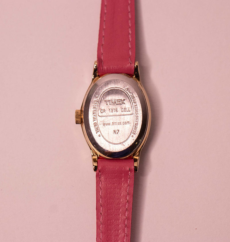 Pink Timex Watch for Women | Oval Ladies Timex Watches – Vintage Radar