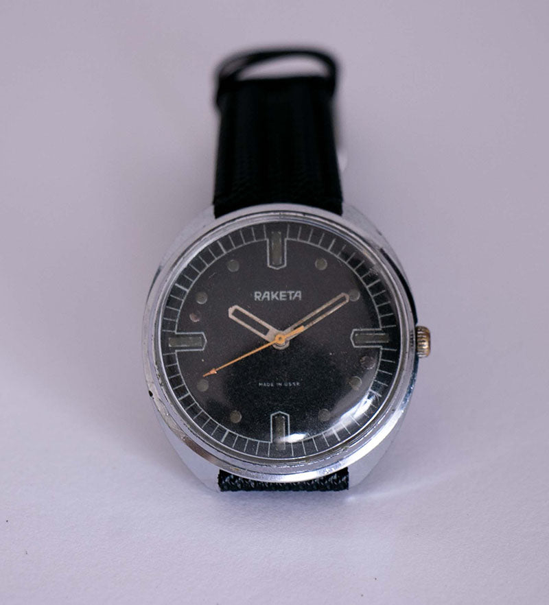 Jahrgang Raketa Mechanisch Uhr für Männer | 40 mm USSR Militär Uhr ...