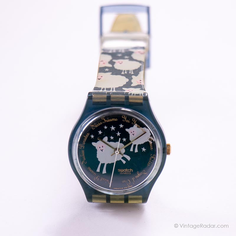 1994 Swatch GN150 BLACK SHEEP Watch Gent | Sweet Dreams Swatch ...