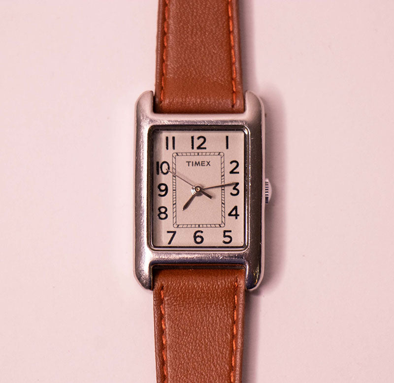 Classic Rectangular Womens Timex Quartz Watch SR 626 SW – Vintage Radar