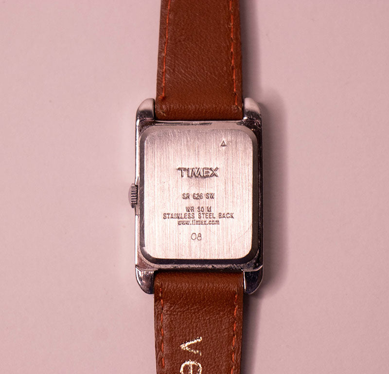 Classic Rectangular Womens Timex Quartz Watch SR 626 SW – Vintage Radar