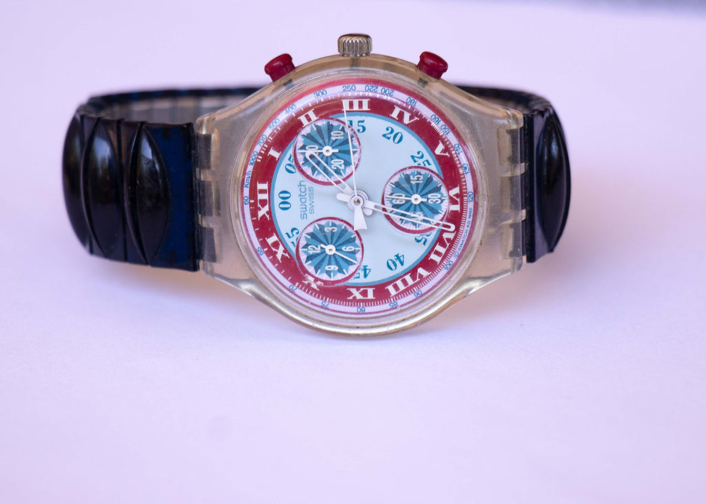 WINDMILL SCK103 Swatch Watch Chronograph | 90s Chrono Watch – Vintage Radar
