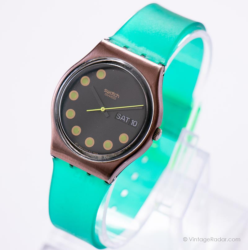 Vintage Swatch GX706 BRIGHT LIGHTS Watch | '89 Minimalist Swatch Watch ...