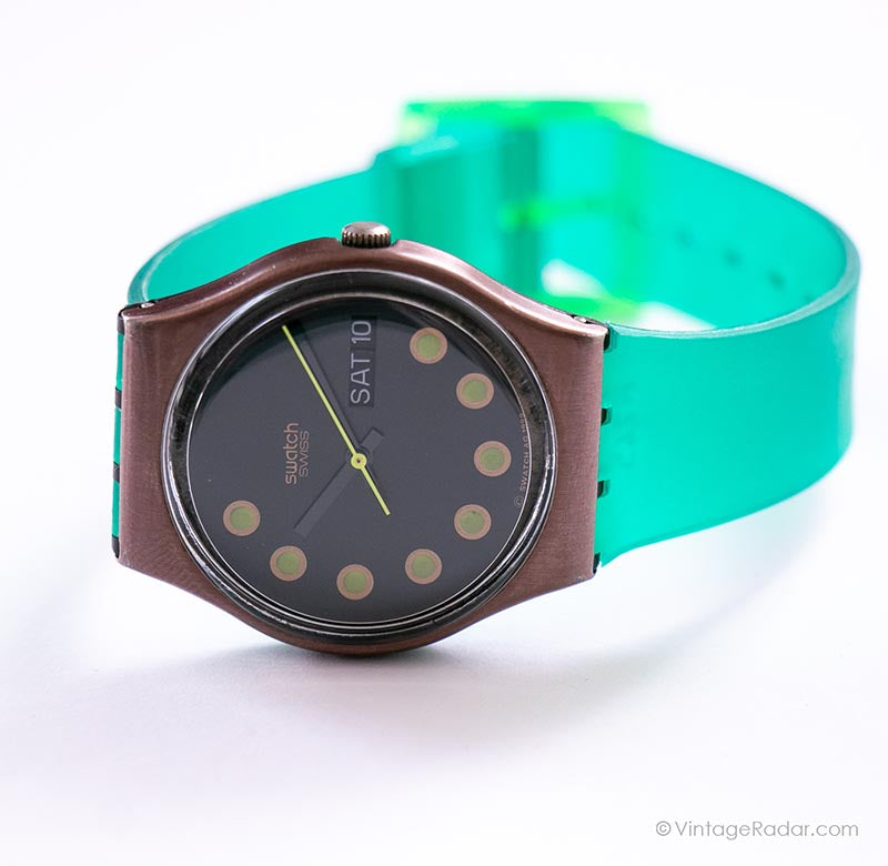 Vintage Swatch GX706 BRIGHT LIGHTS Watch | '89 Minimalist Swatch Watch ...