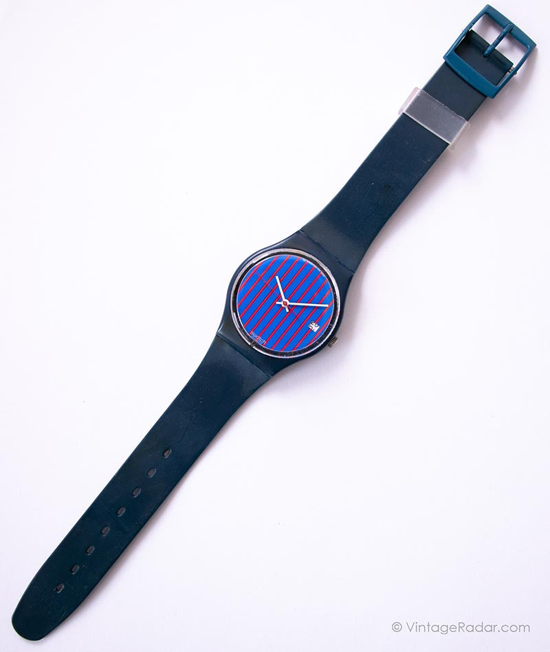 1986 BLUE NOTE GI100 / GI400 Swatch Watch | 80s FC Barcelona Watch ...