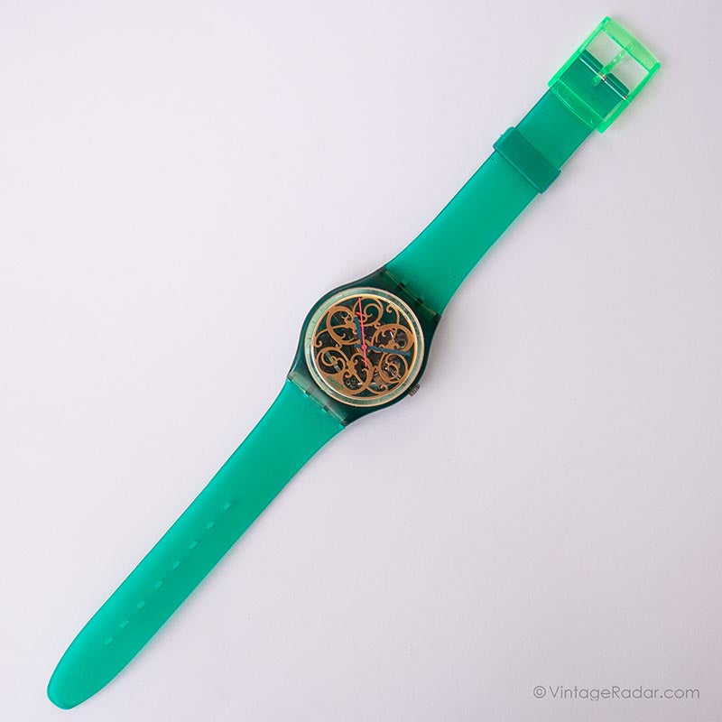 1990 Swatch GN107 STUCCHI Watch | Vintage Skeleton Dial Swatch Gent ...