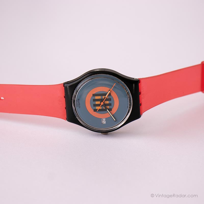 Vintage 1988 Swatch GB407 CORAL GABLES Watch | RARE 80s Swatch Gent ...