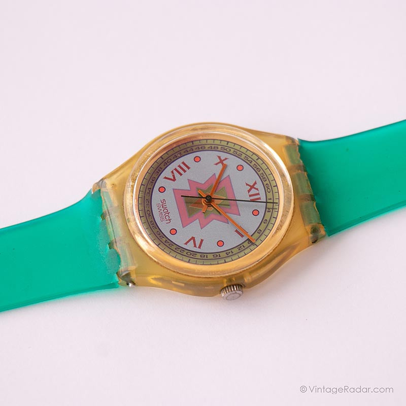 Vintage 1992 Swatch GK154 CUZCO Watch | 90s Tribal Swatch Gent ...