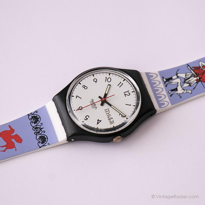 1986 Swatch GB709 CLASSIC TWO Watch | Vintage Standard Swatch Gent ...