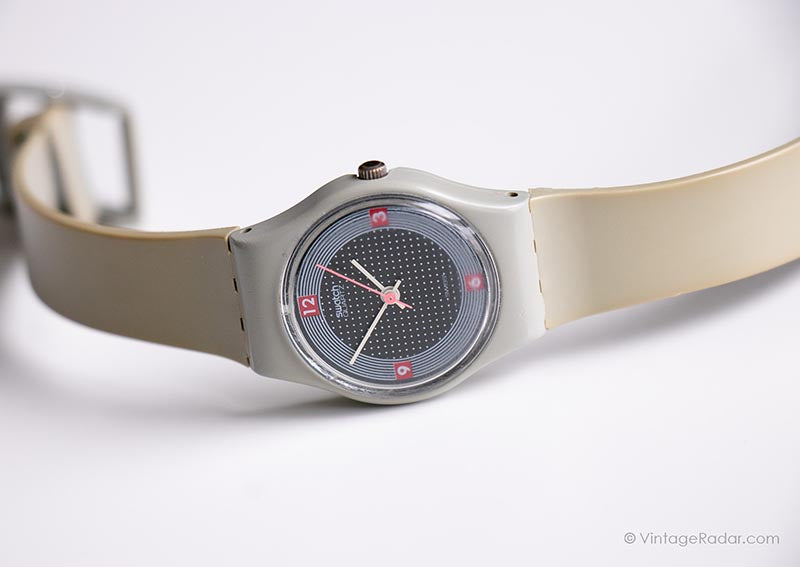 RARE 1984 Swatch GM101 PIRELLI Watch | 80's Vintage Swatch Lady ...