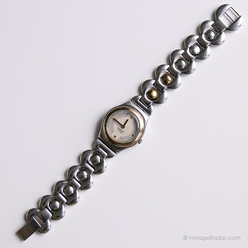 1999 Swatch YSS111G TWIRLING Watch | Vintage Two-tone Swatch Lady ...