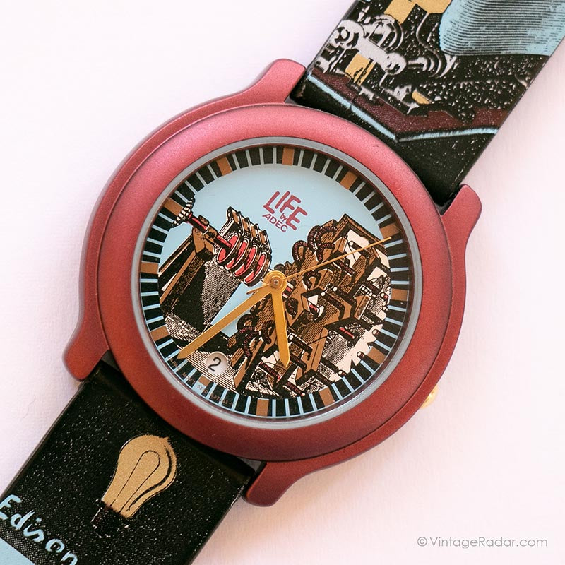 Vintage Thomas Edison ADEC Watch | Colorful Life by Adec Quartz Watch ...