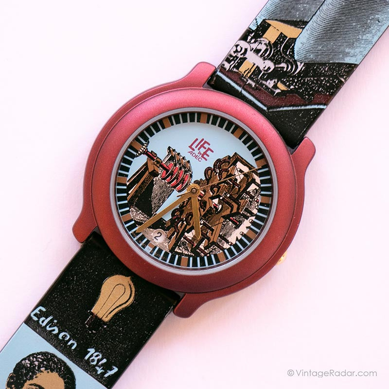 Vintage Thomas Edison ADEC Watch | Colorful Life by Adec Quartz Watch ...