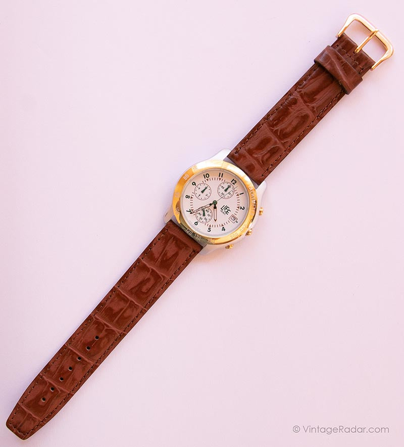 Two-tone ADEC by Citizen Chronograph Watch | Vintage Luxury Watch ...