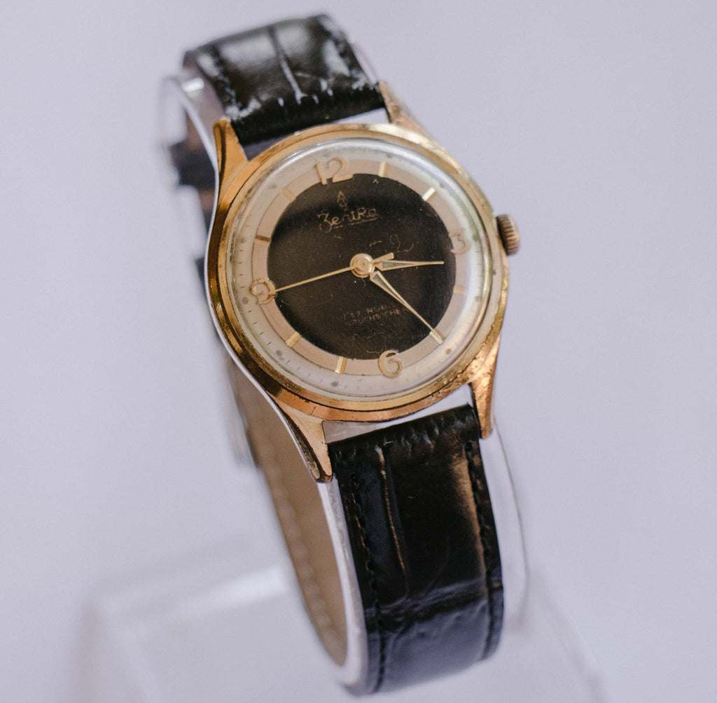ZentRa 17 Rubis Mechanical Vintage Watch | 1960s German Gold Watch ...