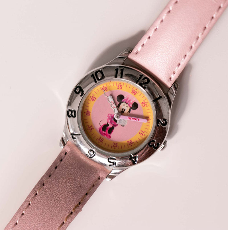 Small Silver-tone Minnie Mouse Watch | 1990s Disney Minnie Mouse Watch ...