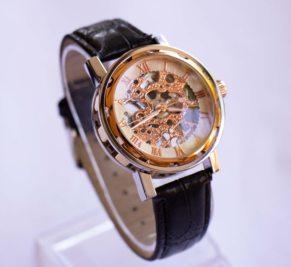 Rose-Gold SKELETON Mechanical Watch | Luxury Premium Watch – Vintage Radar