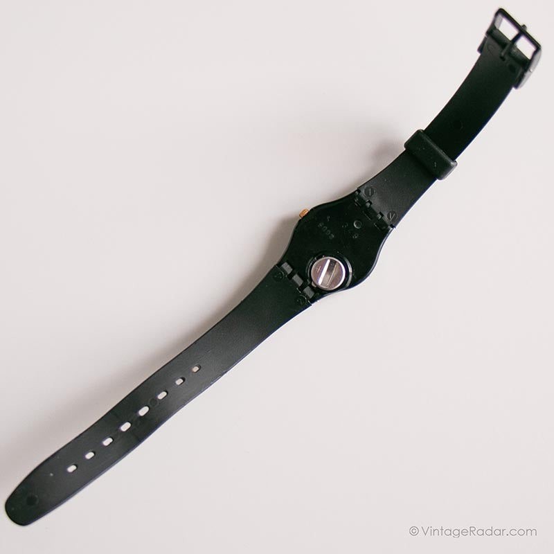 Vintage 1994 Swatch LB136 GARAGE Watch | Black and White Dog Swatch ...